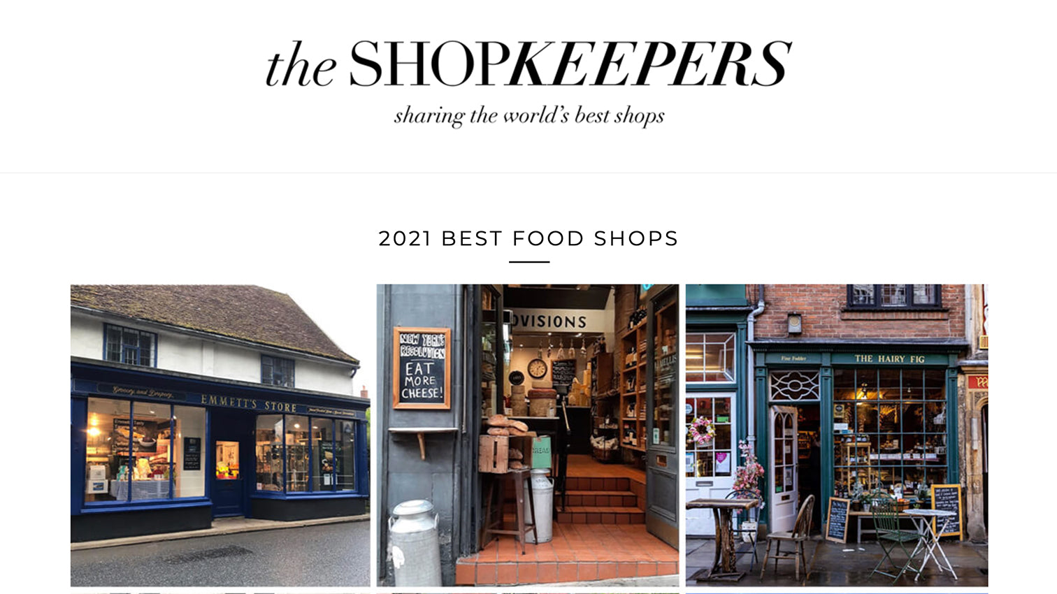 The Shopkeepers 2021 Best Food Shops | Emmett's