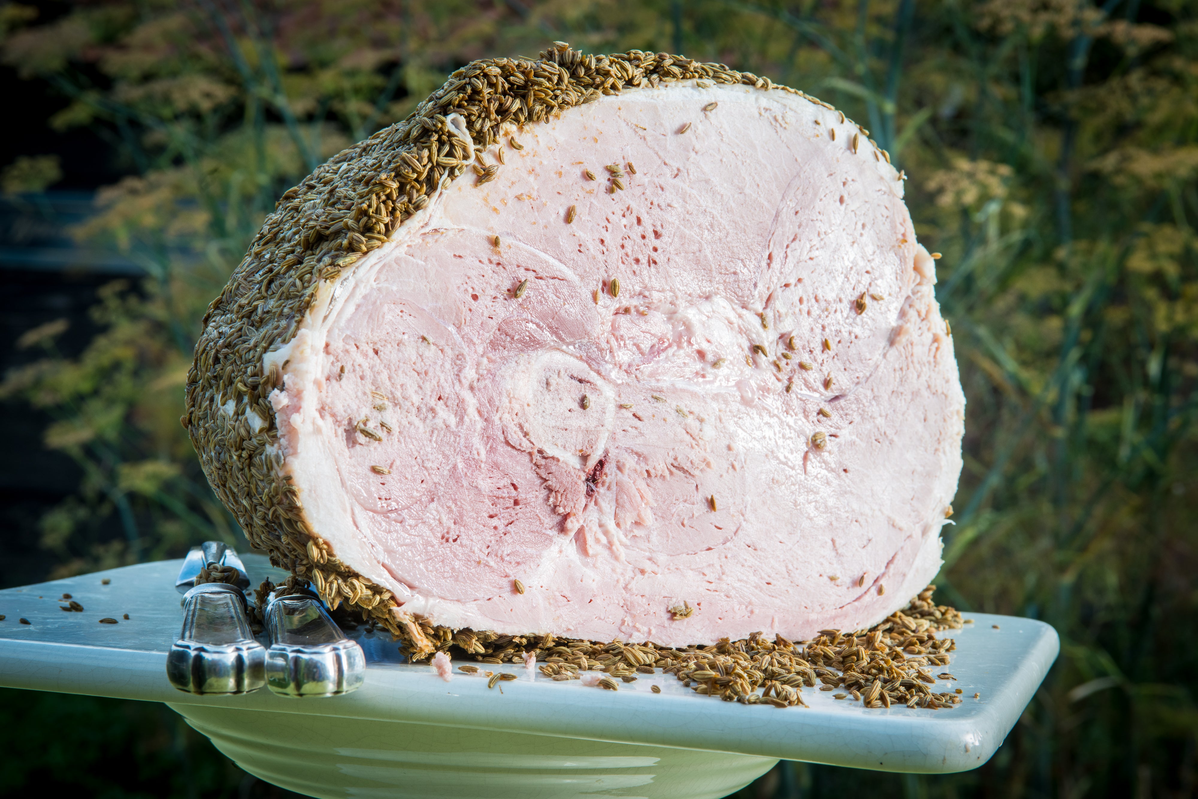 Fennel Seed Unsmoked Cooked Half Ham On The Bone – Emmett's